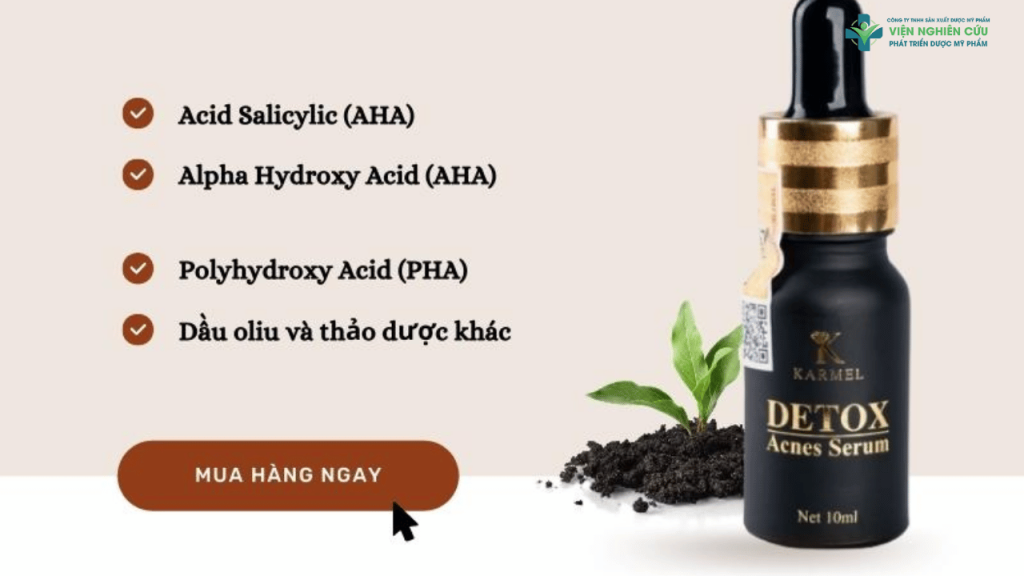 Detox acnes serum có phải kem trộn không? Giải đáp chi tiết